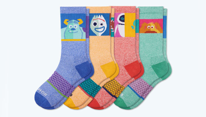 Bombas puts spotlight on Pixar duos for latest licensed collaboration ...
