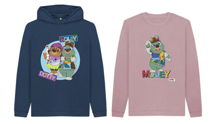 Two Daughters Entertainment teams with Teemill for first-ever Moley ...