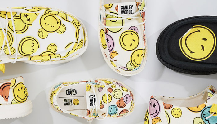 Hey Dude teams with SmileyWorld for footwear collection - Brands Untapped